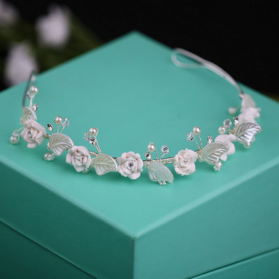 New fashion colorful flower hoop hair accessories fancy style ladies hair accessories for birthday party wedding ceremon