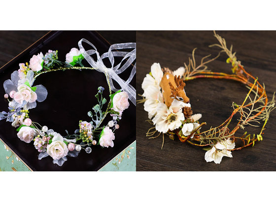 New fashion colorful flower hoop hair accessories fancy style ladies hair accessories for birthday party wedding ceremon