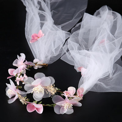 Floral head wreath garland for Bridal Crown Flower Garlands For Women Wedding Bridal Decoration