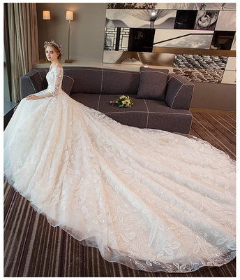 Luxury Princess Long Dream Tuxedo Ladies Wedding Dresses Bride European And American Court