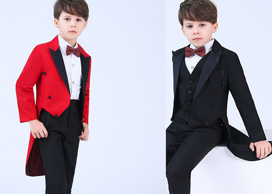 Wedding Piano Performance Ring Bearer Suits For 3 - 9 Years Toddler Boy