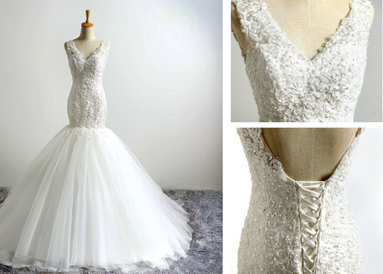 Custom Made Ladies Womens Sheath Dresses , Wedding Ball Gown Dresses Plus Size
