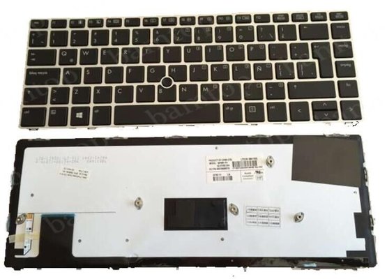 Slim Latin Replacing Laptop Keyboard L / A Version Low Noise Button Tap Design