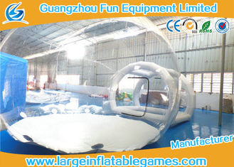 Outdoor Camping Inflatable Air Tent , Clear Inflatable Lawn Tent Bubble