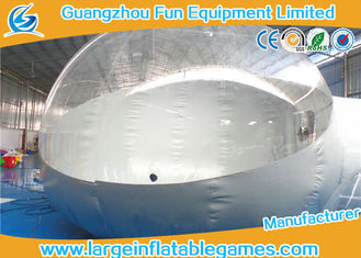 Outdoor Christmas Inflatable Snow Globe With Blowing Snow , CE Certification