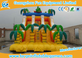 Water Park Commercial Inflatable Slide Virgin Forest Themed With Digital Printing