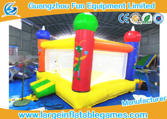 Mini Commercial Inflatable Bouncer With Slide , 0.55mm PVC Material