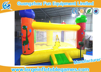 Mini Commercial Inflatable Bouncer With Slide , 0.55mm PVC Material