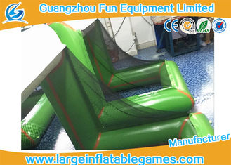 Green / White Inflatable Football Goal Post Air Sealed With CE Approved Blower