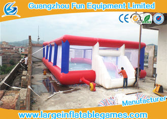 0.55mm Tarpaulin Inflatable Football Pitch Bubble Pitch With Netting