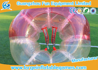 Soft Handle / Safe Belt Inflatable Bumper Ball Transparent SGS CE Certification