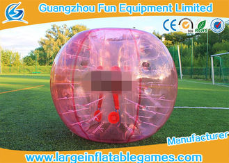 Soft Handle / Safe Belt Inflatable Bumper Ball Transparent SGS CE Certification