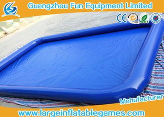 Commercial Giant Swimming Pool Inflatables , Dark Blue Large Inflatable Pool Toys