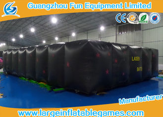 Black Air Hot Welded Inflatable Maze Bounce House For Adults / Kids