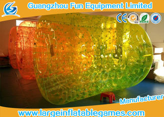 Durable Professional Amusement Water Rollers Inflatable With Digital / Silk Printing