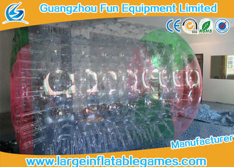 Safe Waterproof Inflatable Water Roller , Gaint Inflatable Hamster Ball For People