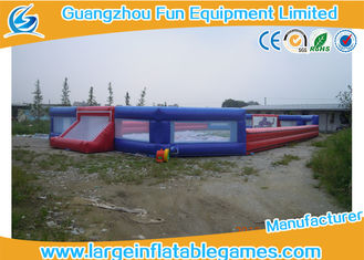 3 Years Warranty Inflatable Football Field / Inflatable Soccer Pitch For Adults
