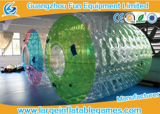 Bola inflable de la rueda del rodillo del agua, rueda inflable del hámster para los seres humanos