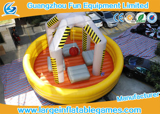 0.55mm PVC Tarpaulin Inflatable Sport Games / Inflatable Wrecking Ball