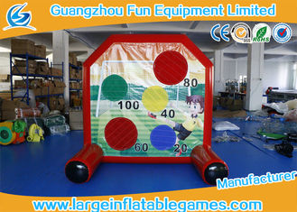 Plato material Inflatable Sport Games / Inflatable Foot Darts For Kids