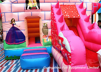 Princesa inflable divertida comercial Bouncy Castle With Slide para los juguetes de los niños