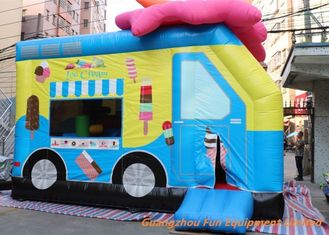 Ice Cream Truck Inflatable Bouncy Castle Durable And Safety EN14960 ROSH