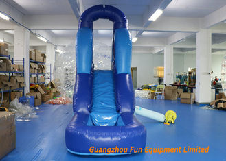 CE UL Blue Commercial Inflatable Slide , Indoor Small Kids Water Slide