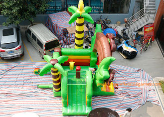 PVC Tarpaulin Monkey Jumping Inflatable Bouncy Castle With CE and TUV
