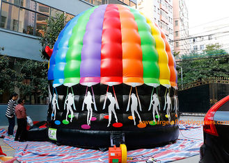 5m Dia Funny  Inflatable Disco Jumping Area Inflatable Castle Bouncer Customized