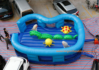 Kids Cartoon Ocean World Inflatable Air Bouncer For Amusement Park