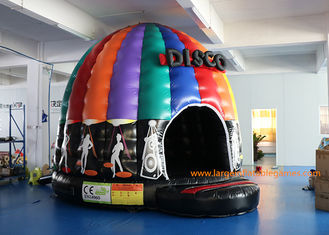 4mH 5m Dia Musical Inflatable Air Bouncer / Inflatable Dome Disco Jumping Area