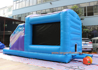 Castillo animoso inflable de salto inflable de la casa azul
