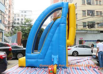 Giant Inflatable Sport Games Connect 4 Basketball Hoops Yellow / Blue / Red