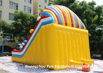 Commercial Large Inflatable Games Clown Dry Slide Combo Bouncy House