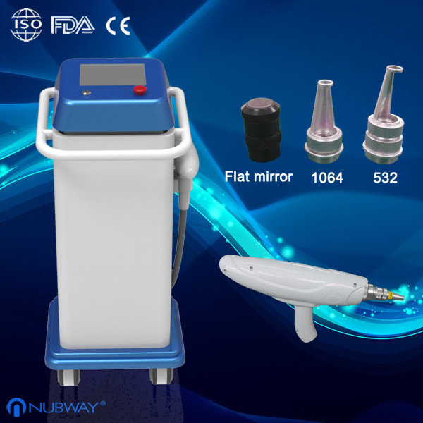Q-switched Nd Yag diode Laser machine for tattoo removal, pigments removal, scar loss