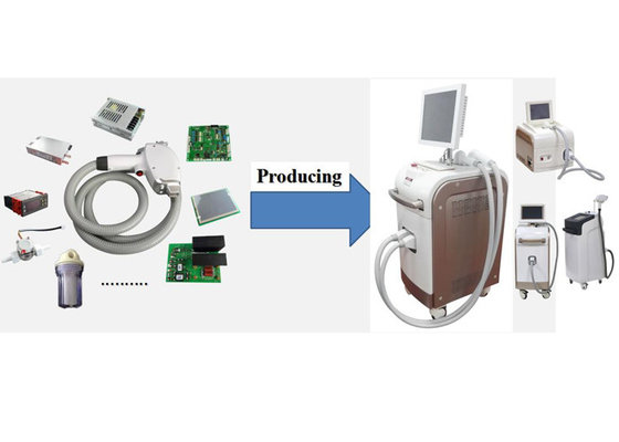 Assemble Diode Laser Hair Removal Machine , 808 Laser Hair Reduction Device With Frame