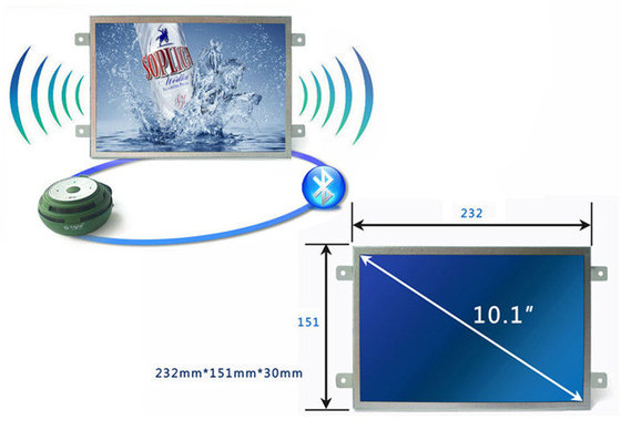 Open Frame HD Bluetooth Lcd Screen 1280 x 800 For Video Store