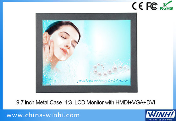 Matel Vga Dvi Hdmi Lcd Tv Video Advertising Player 9 Inch Digital Signage