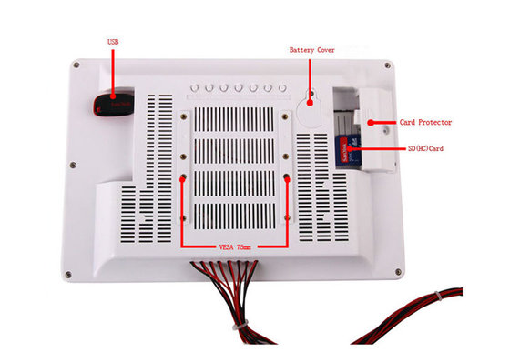 Support Rolling Caption 1024*600 16:9 Push Bujtton10.1 inch LCD Advertising Display Video Player