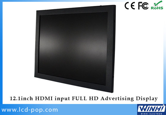 Supermarket Shelf Pop Advertising Display Screens 12 Inches Small Wall Mounted