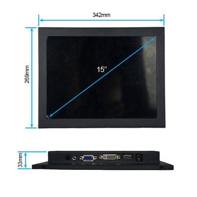 15 inch full hd vga resolution 1024 x 768 flexible lcd monitor touch screen hd lcd monitor
