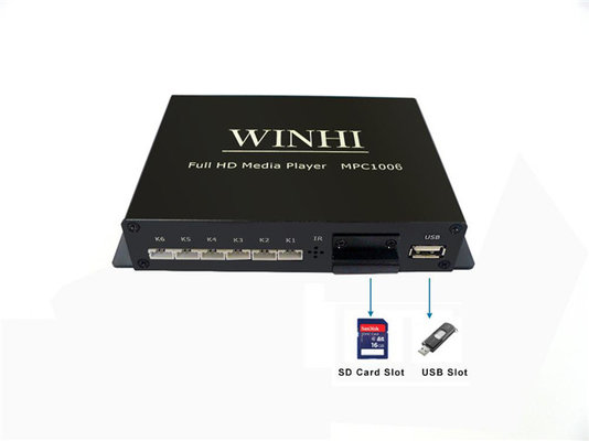 1920 x 1080 Push Button RS232 Control Streaming Media Player With COAX Optical HDMI Output