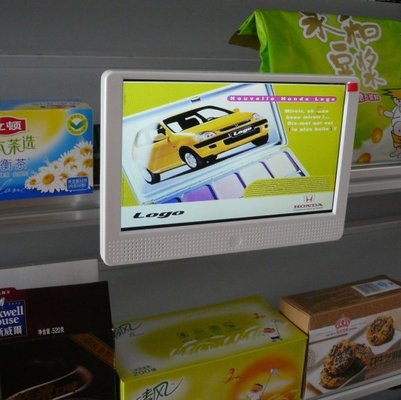 Indoor 10.1 Inch LCD Advertising Display Screens USB Video Player For TV