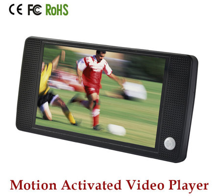 7in Full HD Motion Sensor LCD Display , Video / Picture / Audio Looping Media Player pir