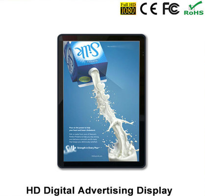 19In Wall Mounted Digital Signage BGM Mode SD Card / USB LCD Advertising Monitor