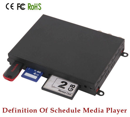 Supermarket VGA YPbPr Full HD Media Player With USB SD CF Programming