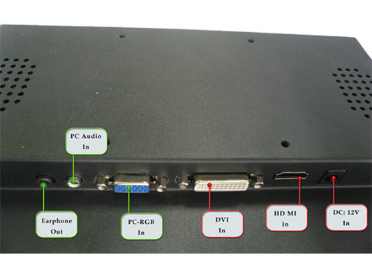 10 Inch 12v HDMI Monitor, Auto Play TFT HD LCD Monitor with HDMI  /  VGA  /  DVI