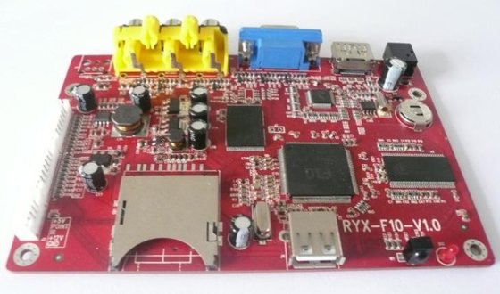1920 × 1080P VGA HDMI SD / USB HD Digital Signage Media Player PCB board
