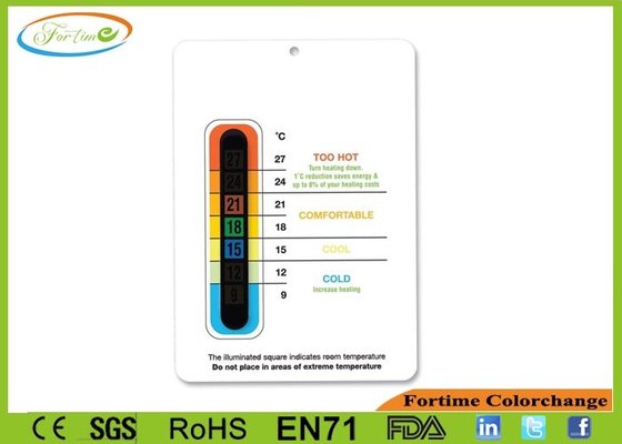 Household Eco Room Thermometer Card Color - Changing Durable