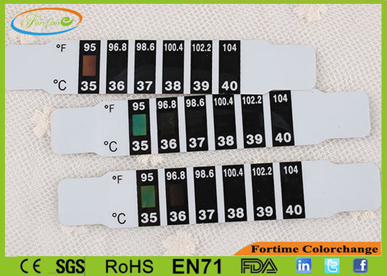 Plastic Liquid Crystal Forehead Thermometer Strip LCD Kids Fever